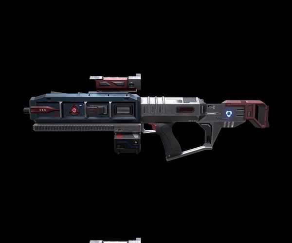 ArtStation - Sci-fi Heavy Machine Gun (Scope, Magazine, Bullets, Triger ...