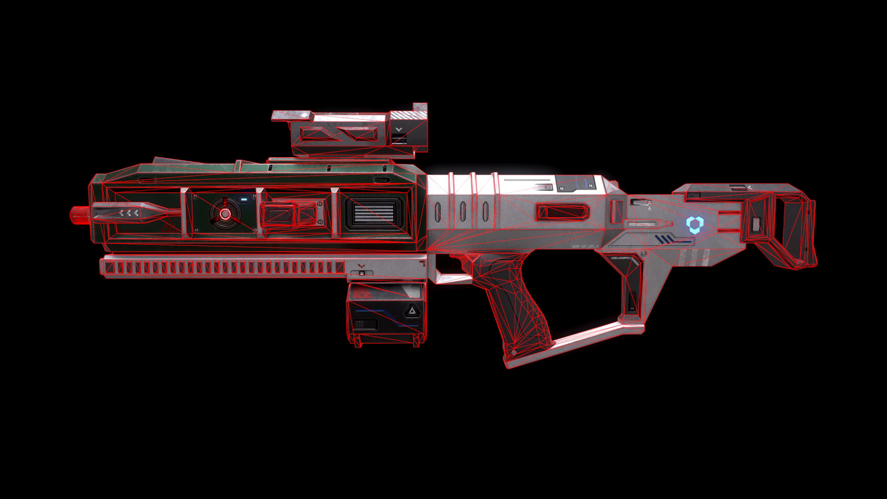 ArtStation - Sci-fi Heavy Machine Gun (Scope, Magazine, Bullets, Triger ...