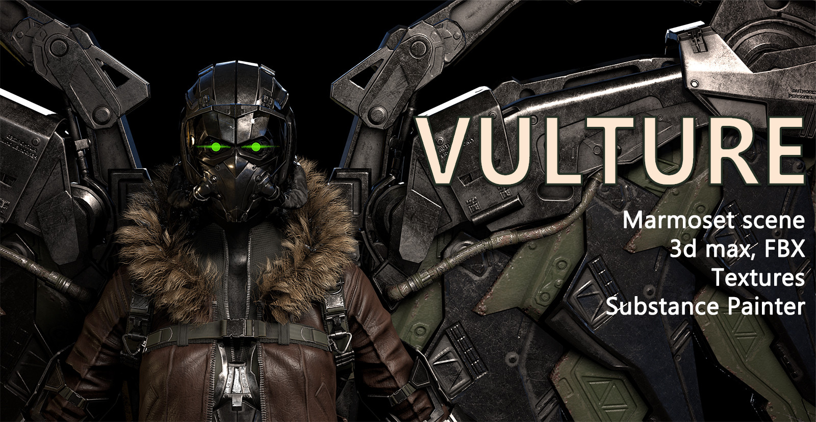 ArtStation - Vulture. Ver_Female | Game Assets