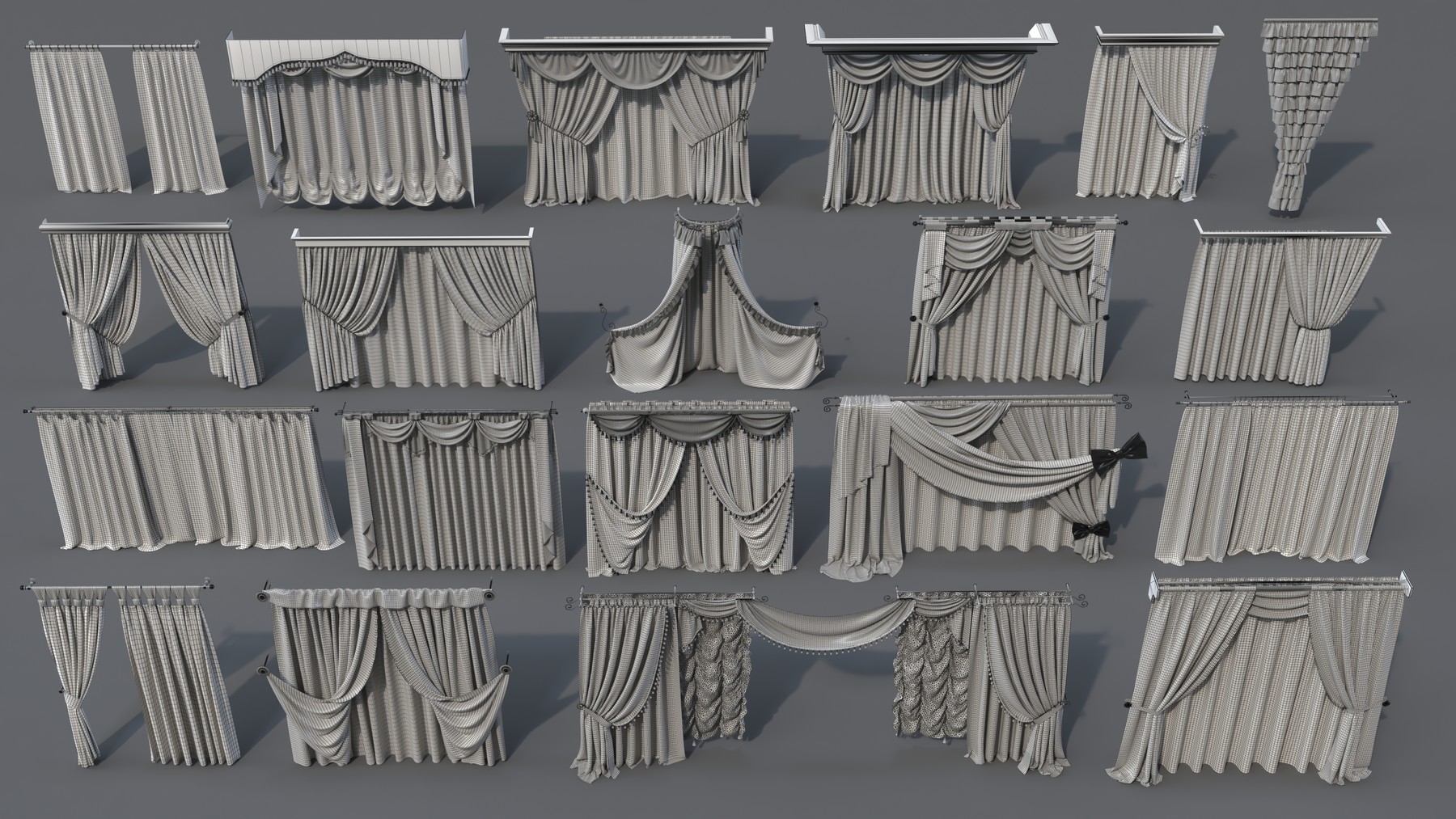 ArtStation - Curtains - part - 1 - 20 pieces | Resources