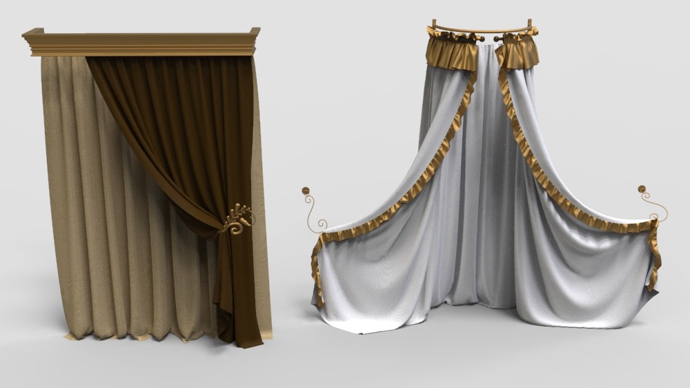 ArtStation - Curtains - part - 1 - 20 pieces | Resources