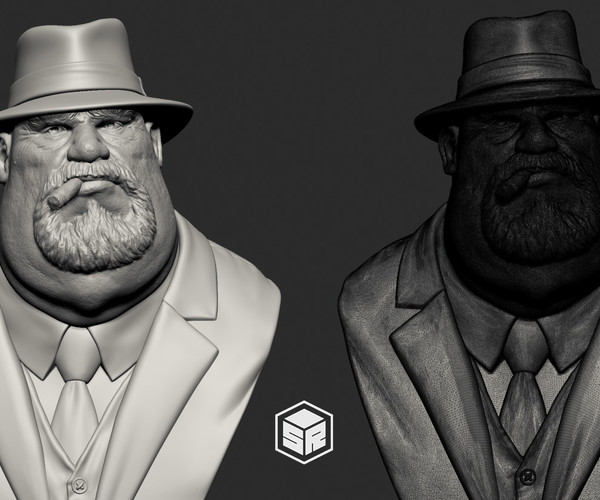 ArtStation - Mafia Boss Bust - 3D Print Ready | Resources