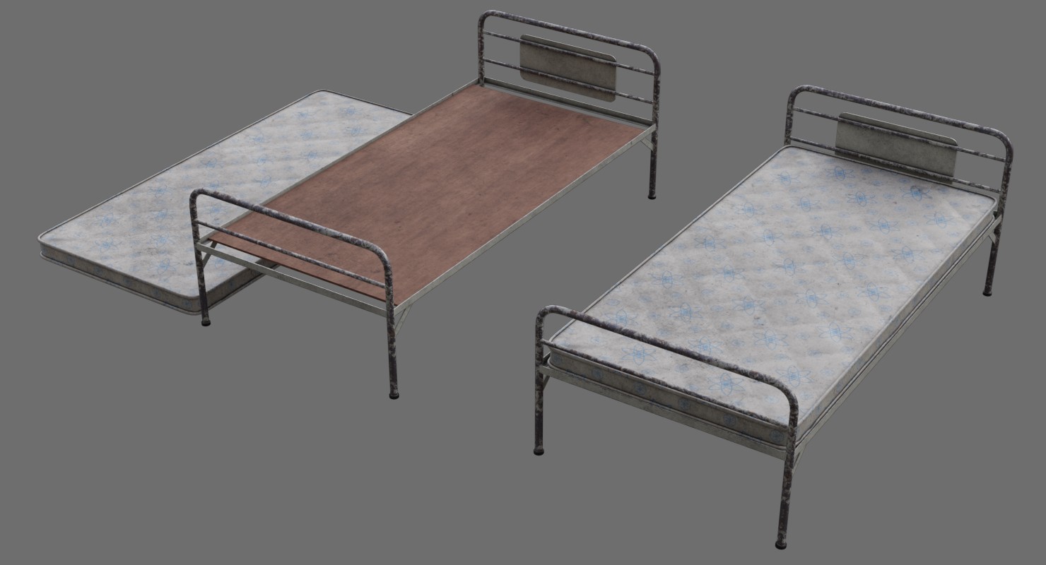 ArtStation - Bed 1B | Game Assets