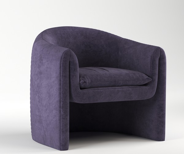 Velvet sculptural chair store
