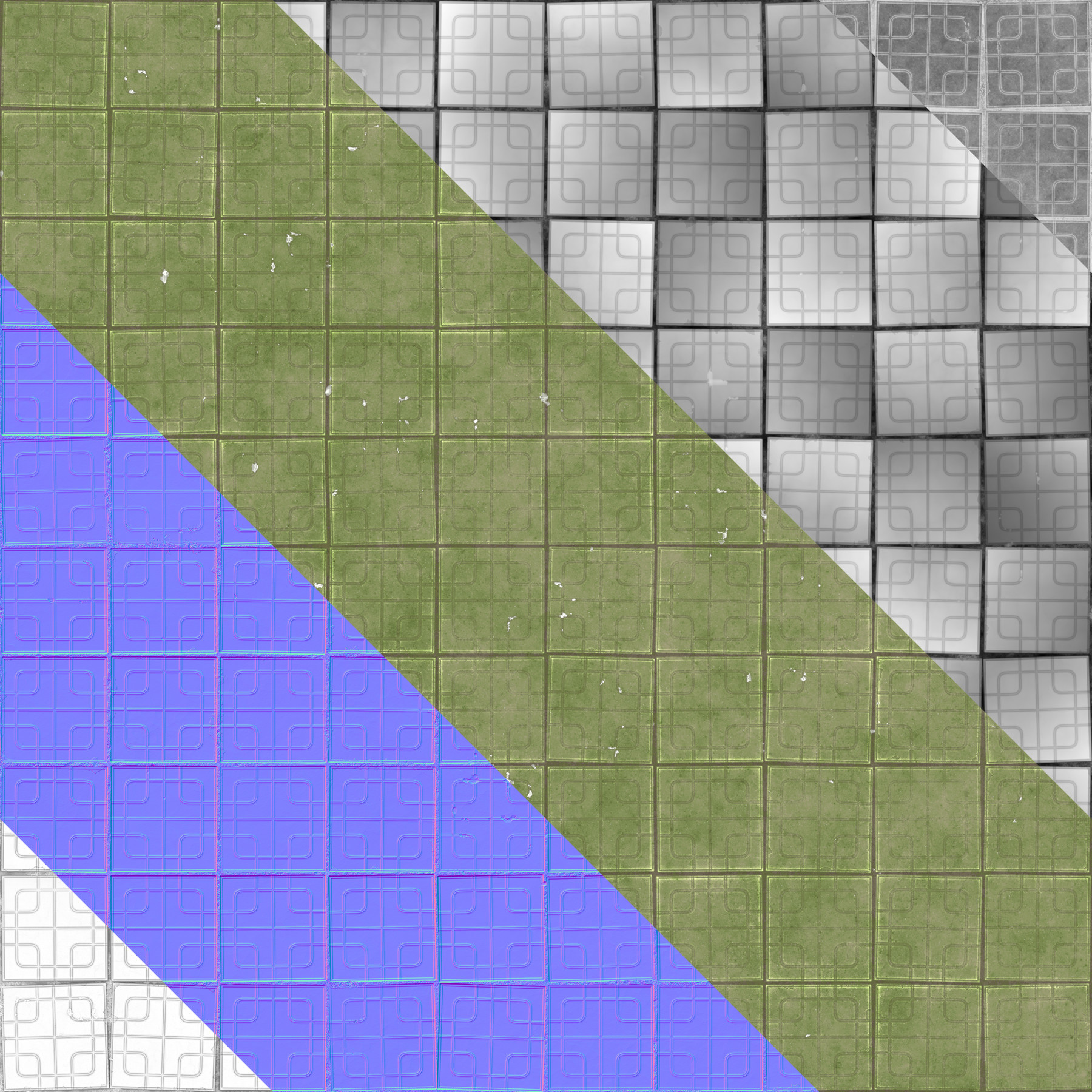 ArtStation - Procedural Concrete Tiles | Game Assets