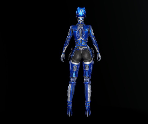 ArtStation - Low-poly model of the character Ghost Furry | Game Assets