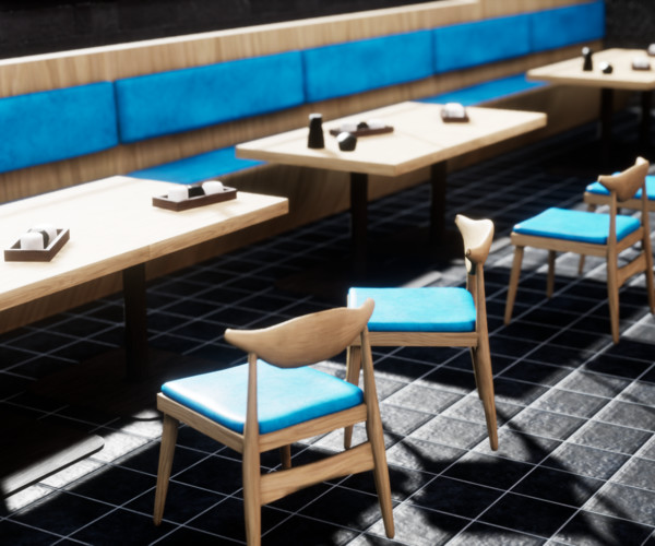 ArtStation - Coffee Shop Interior (19 objects, .fbx, UE4-ready textures ...