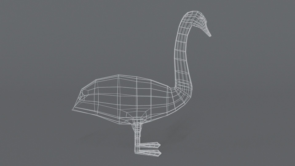 ArtStation - Low Poly Cartoon Swan | Game Assets