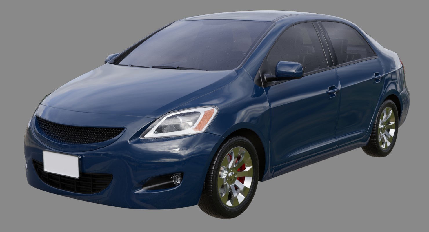 ArtStation - Generic Car 1A | Game Assets