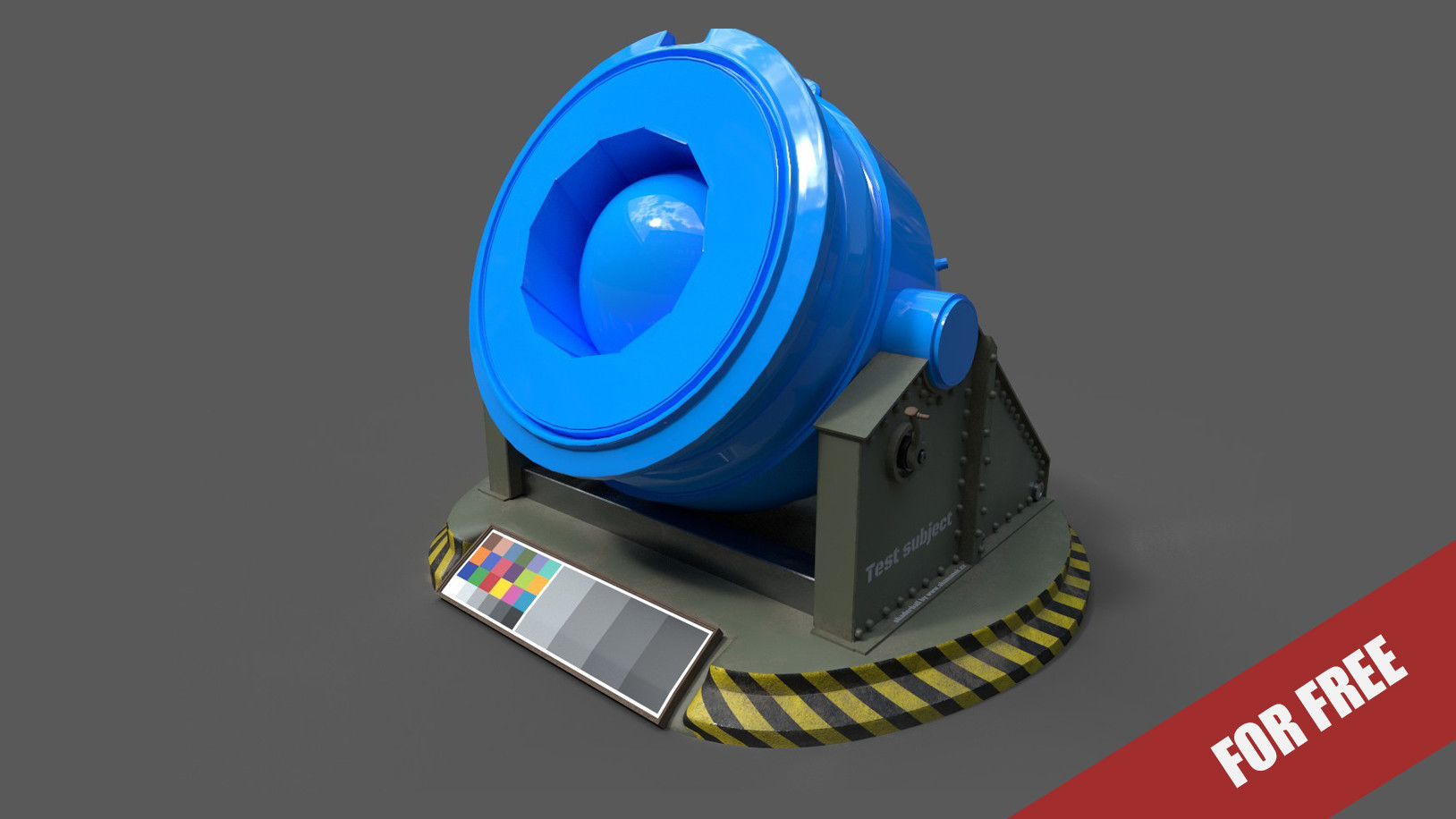 Miroslav Šamánek - PBR 3D model - Shader ball with color chart for hard ...