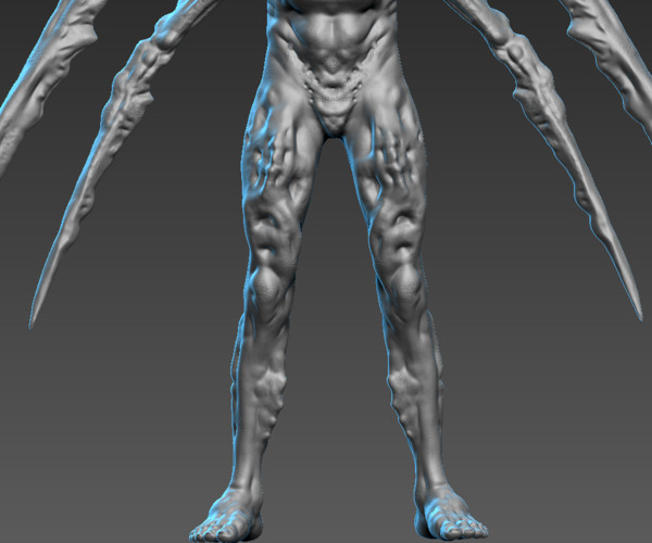ArtStation - Human Mutant 2 high-poly zbrush project | Resources