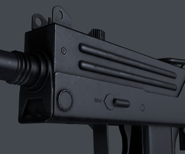 ArtStation - Ingram MAC-10 submachine gun low-poly 3d model | Game Assets