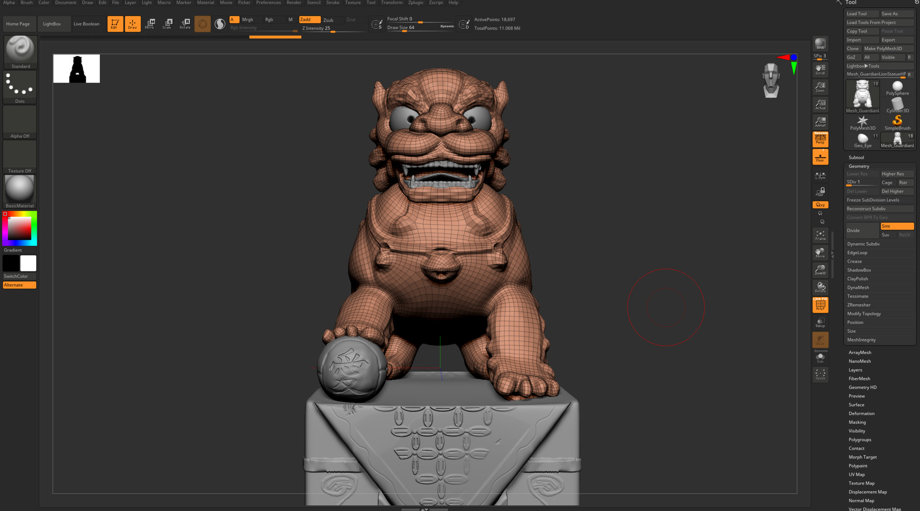 ArtStation - Game Ready - Lion Statue | Game Assets