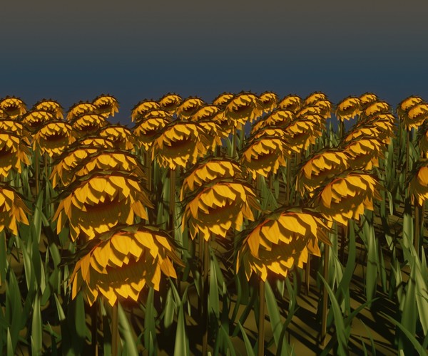 ArtStation - sunflower | Game Assets