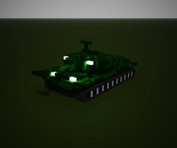 ArtStation - voxel tank 1 | Game Assets