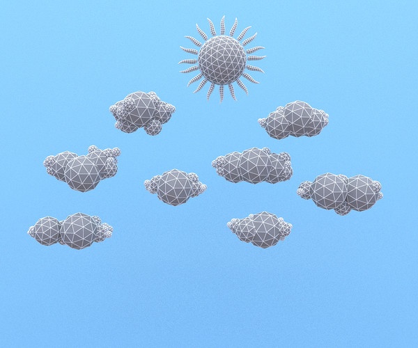 ArtStation - Low Poly Clouds Pack | Resources