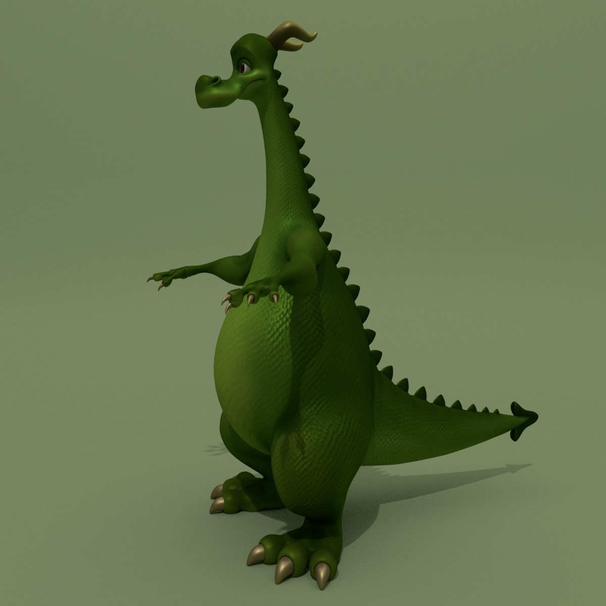 ArtStation - Cartoon Dragon Nessy | Resources