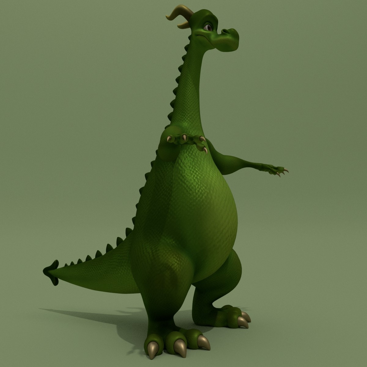 ArtStation - Cartoon Dragon Nessy | Resources