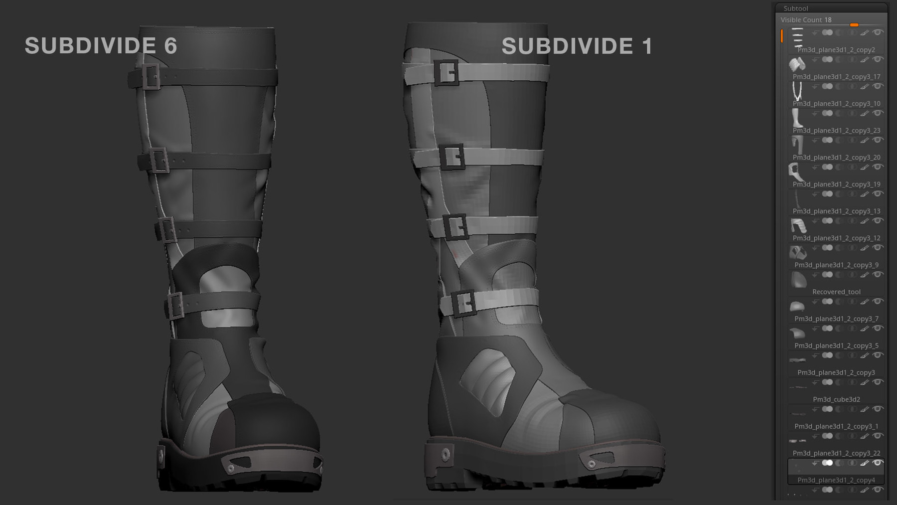 ArtStation - Military Boot | Game Assets