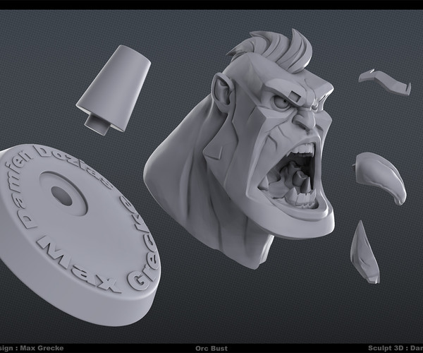ArtStation - Orc Bust | Resources
