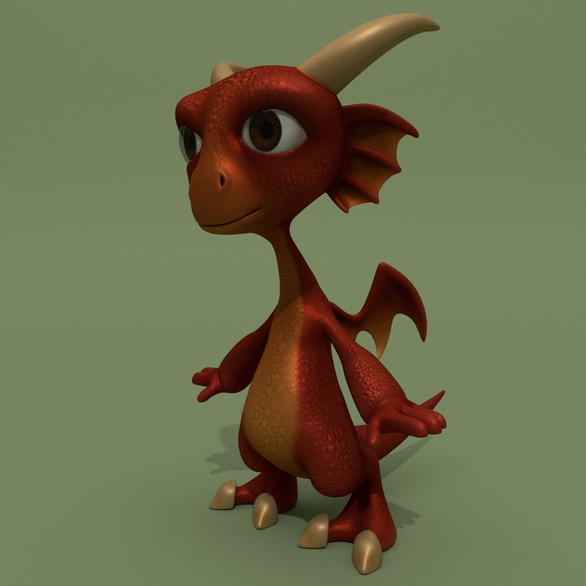 ArtStation - Cartoon Dragon Kid | Resources