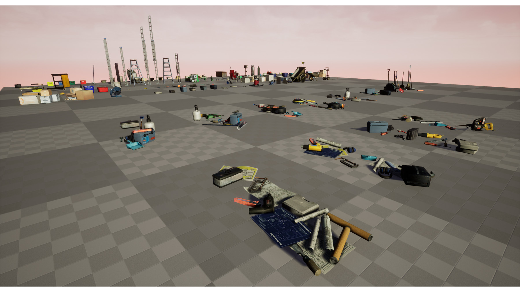 ArtStation - Utility Assets - Ladders, Machines, Propane Tanks etc ...