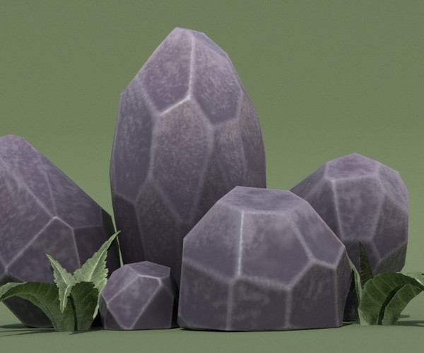 ArtStation - LowPoly Rocks Pack | Game Assets