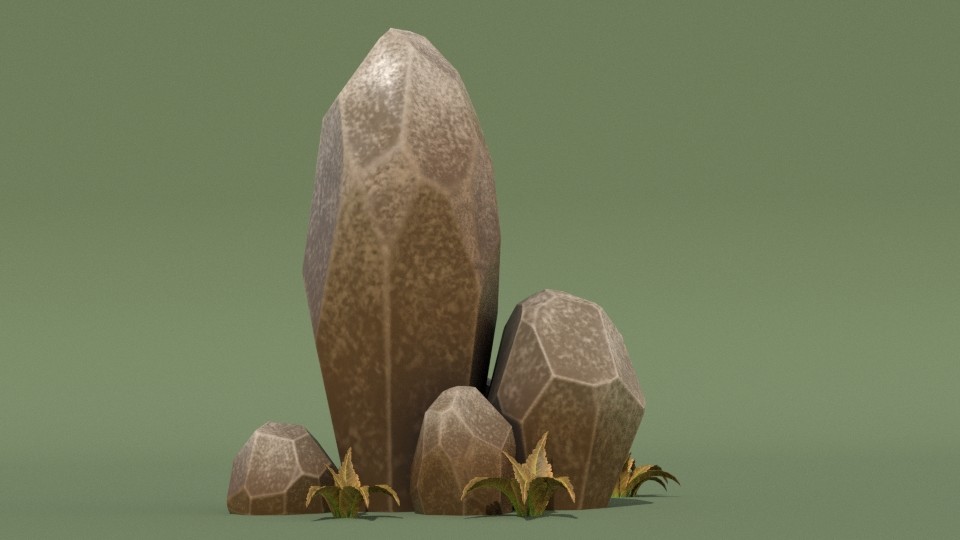 ArtStation - LowPoly Rocks Pack | Game Assets