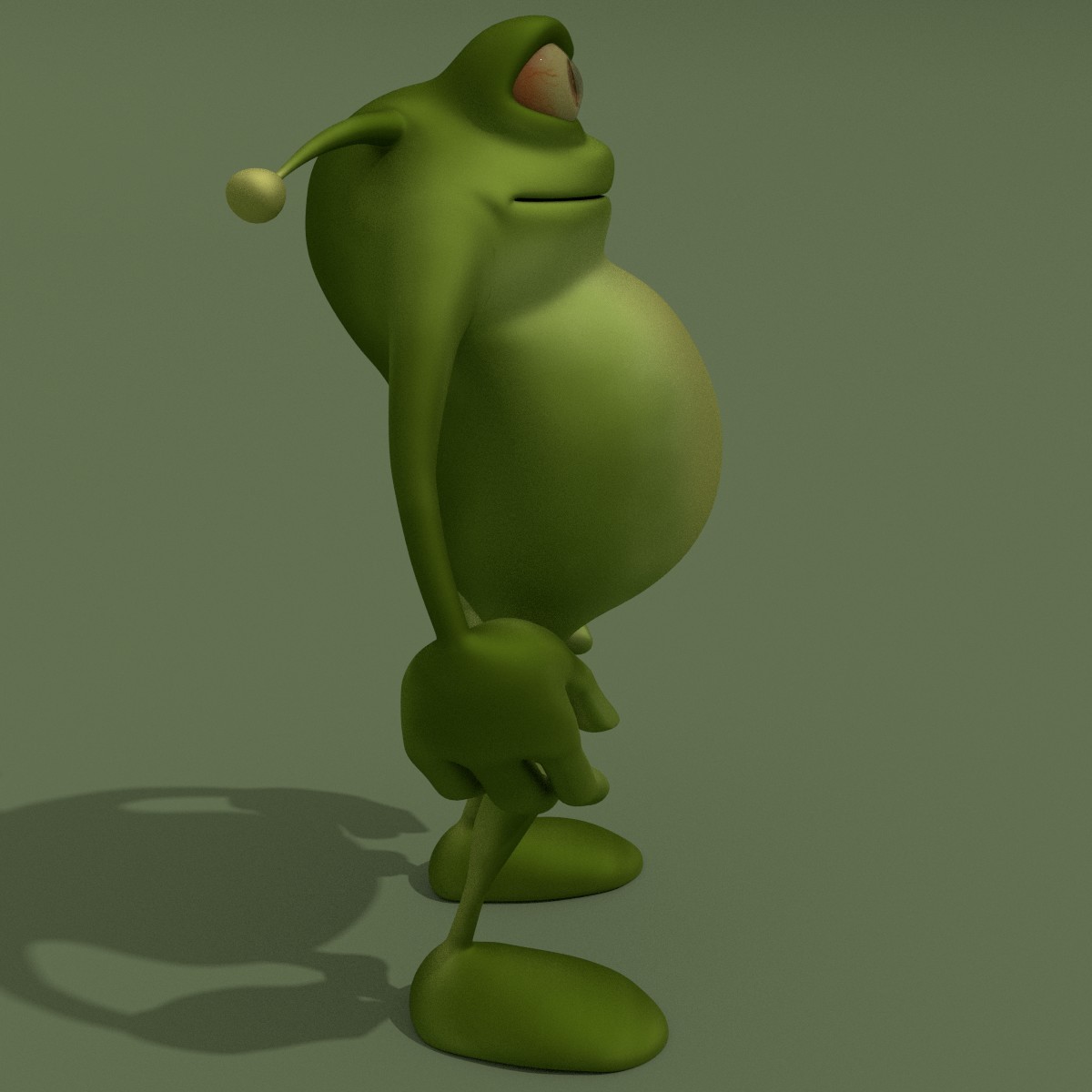 ArtStation - Cartoon Green Monster | Resources