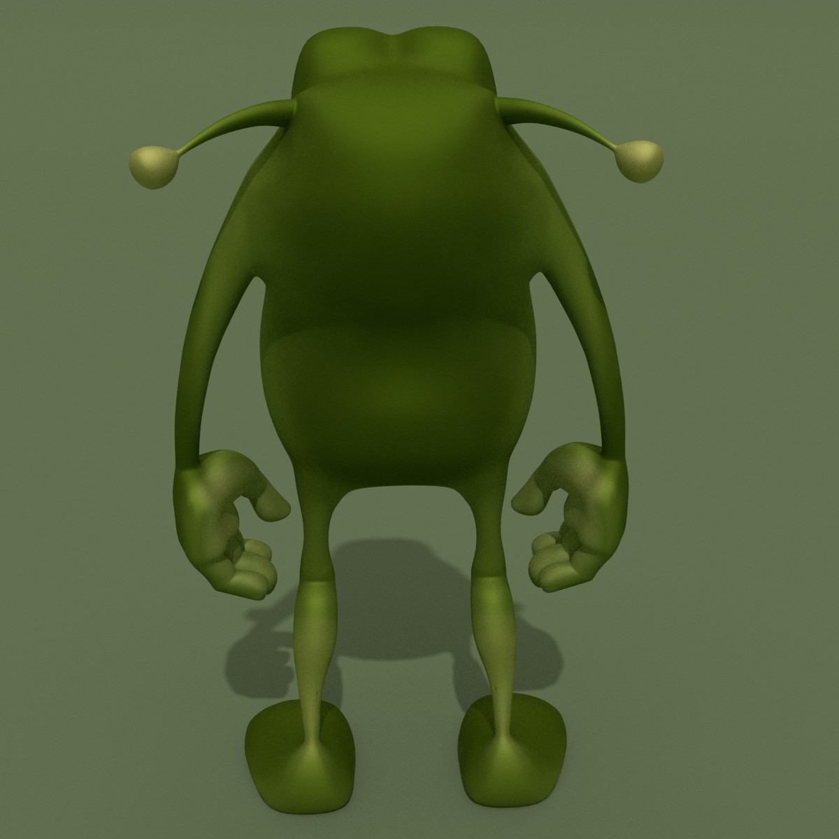 ArtStation - Cartoon Green Monster | Resources