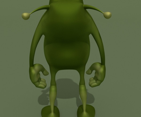 ArtStation - Cartoon Green Monster | Resources