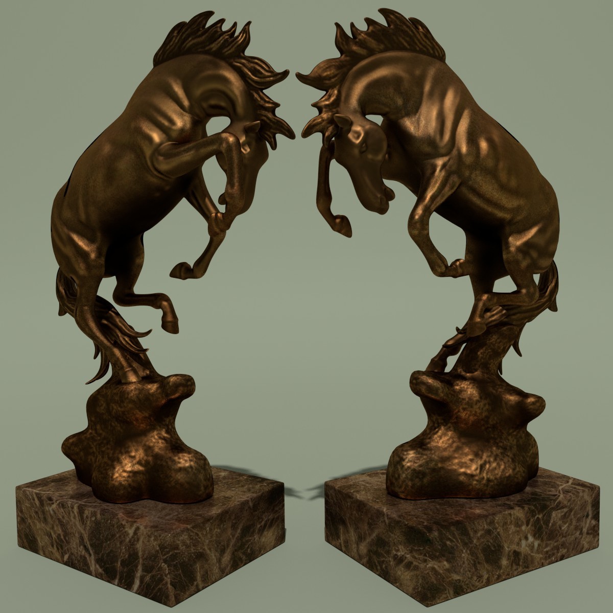 ArtStation - Horse Statuettes Pack 03 | Resources