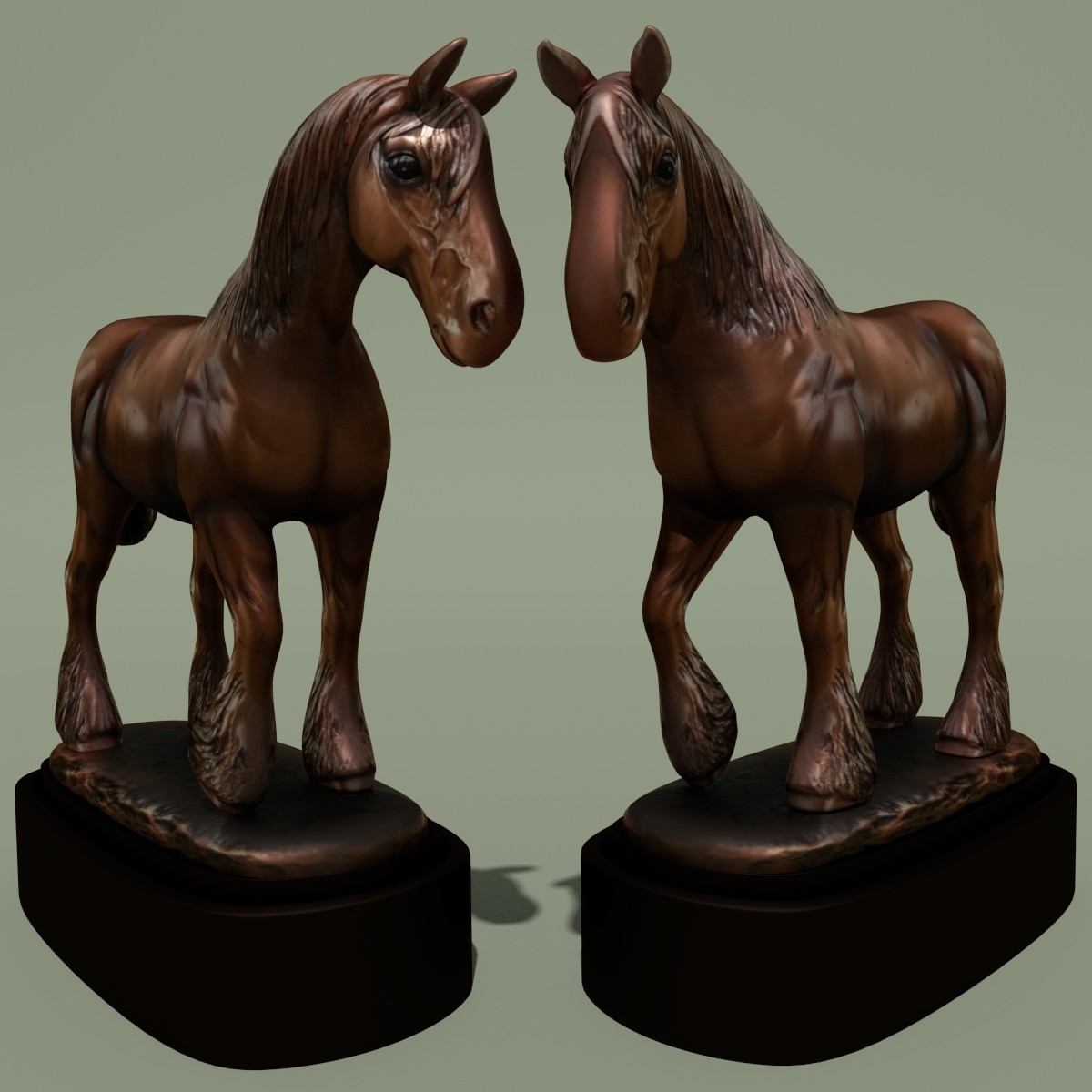 ArtStation - Horse Statuettes Pack 03 | Resources