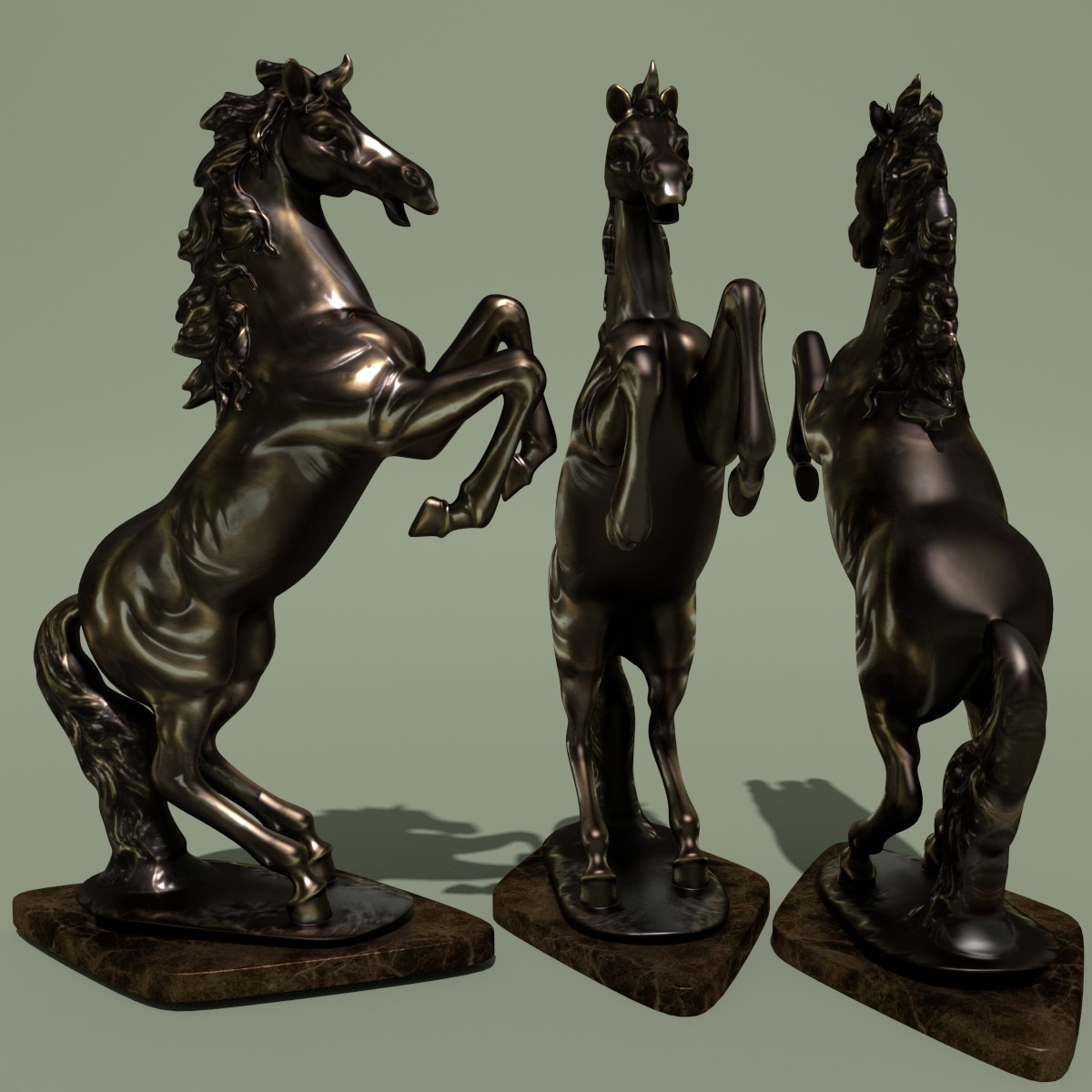 ArtStation - Horse Statuettes Pack 01 | Resources