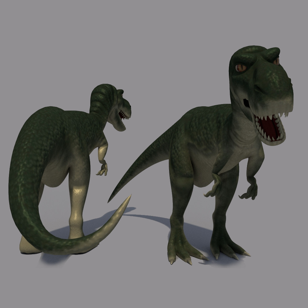 ArtStation - Rigged Dinosaurs Pack | Resources