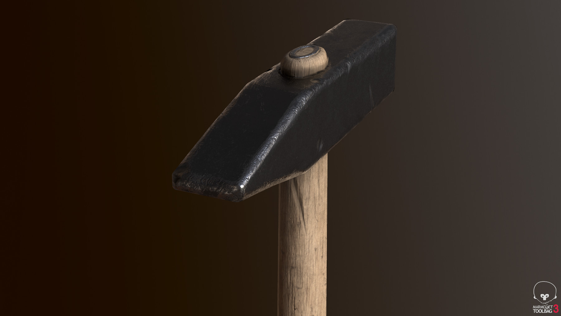 ArtStation - Old hammer 2 color Low-poly 3D model | Game Assets