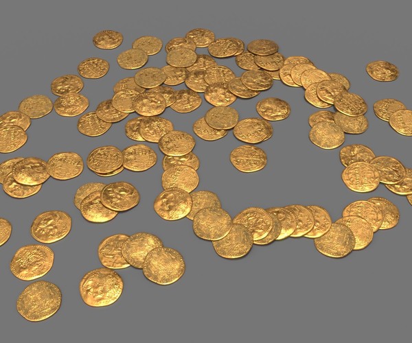 ArtStation - Ancient Roman Gold Coin Pack | Game Assets