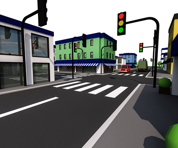 ArtStation - Cartoon City | Game Assets