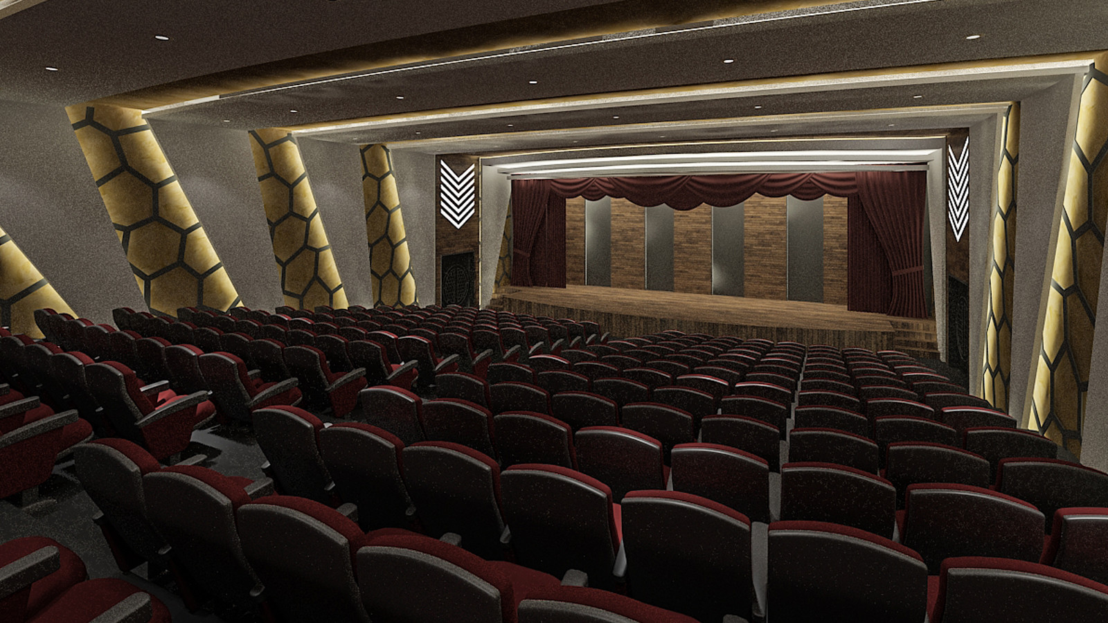 ArtStation - Theater Hall Concept | Game Assets