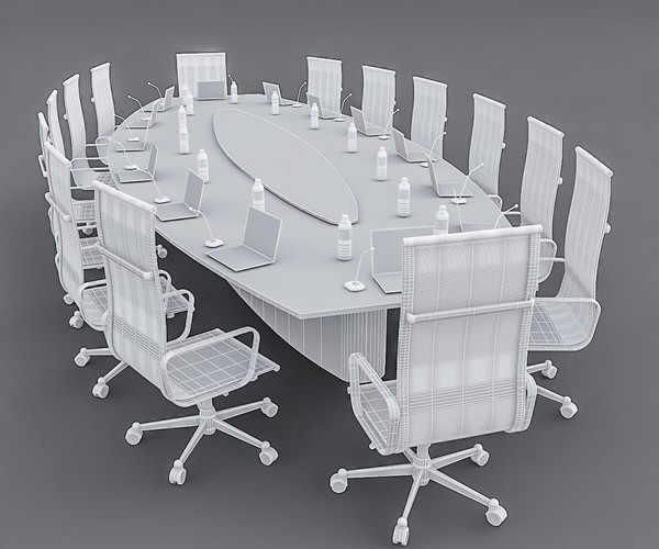 ArtStation - Meeting Table 01 | Game Assets
