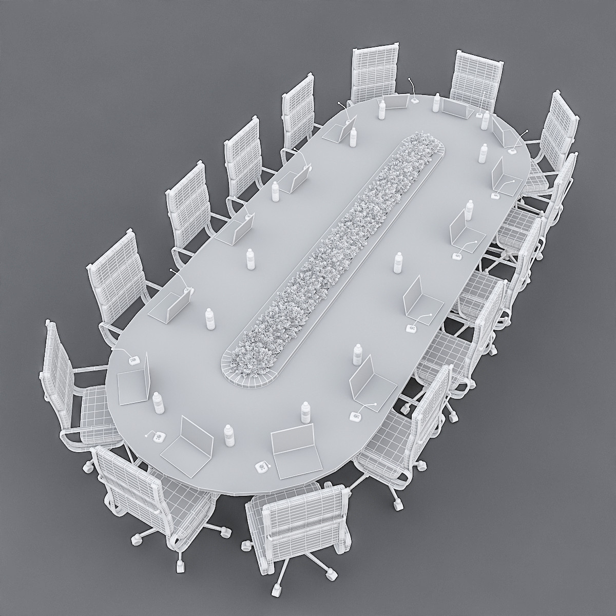 ArtStation - Meeting Table 3D Model 04 | Game Assets