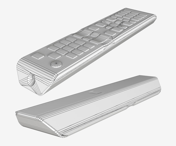 ArtStation - Low-poly PBR TV Remote | Game Assets