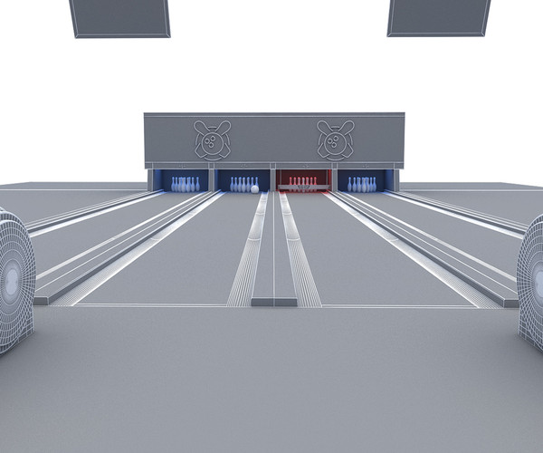 ArtStation - Bowling Alley 3D Model | Resources