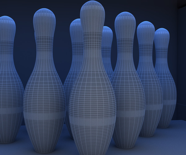 ArtStation - Bowling Alley 3D Model | Resources
