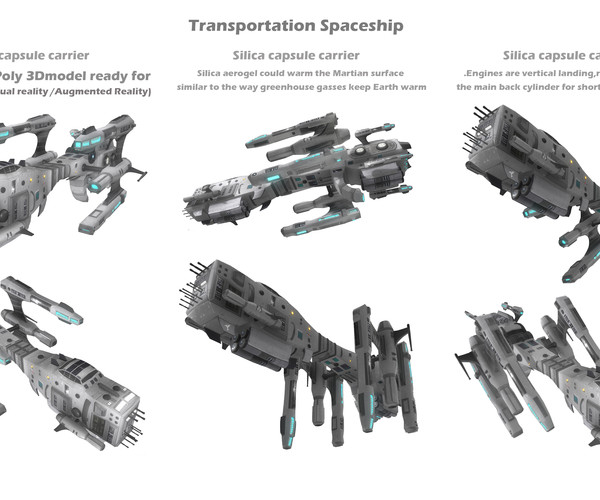 ArtStation - Transportation Spaceship | Game Assets