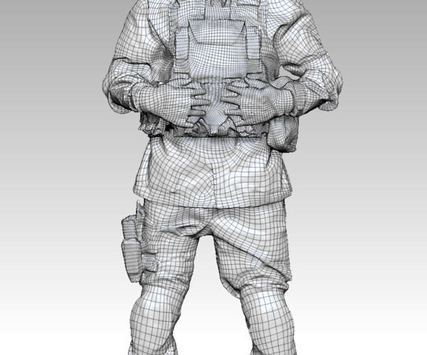 ArtStation - Fully equipped American soldier 139 | Game Assets