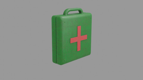 ArtStation - First Aid kit Green LP | Game Assets