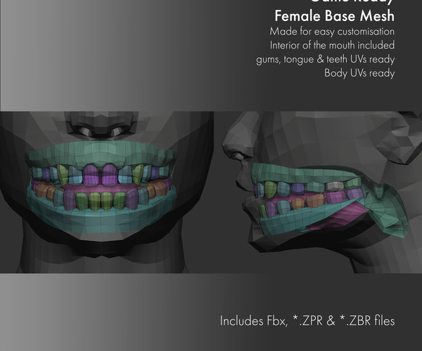 ArtStation - Game Ready Female Base Mesh | Resources