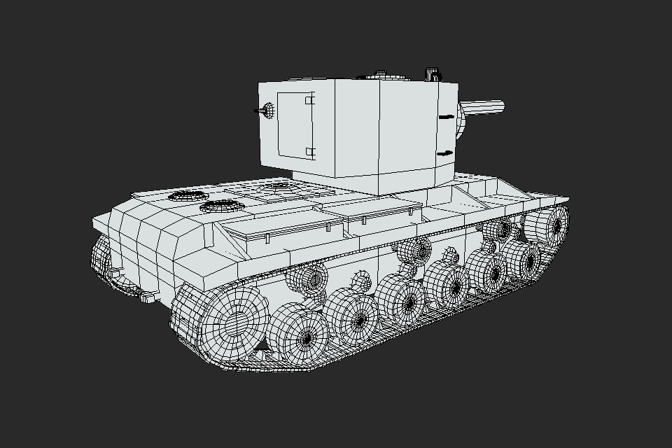 ArtStation - Low Poly Cartoon KV 2 Tank | Game Assets