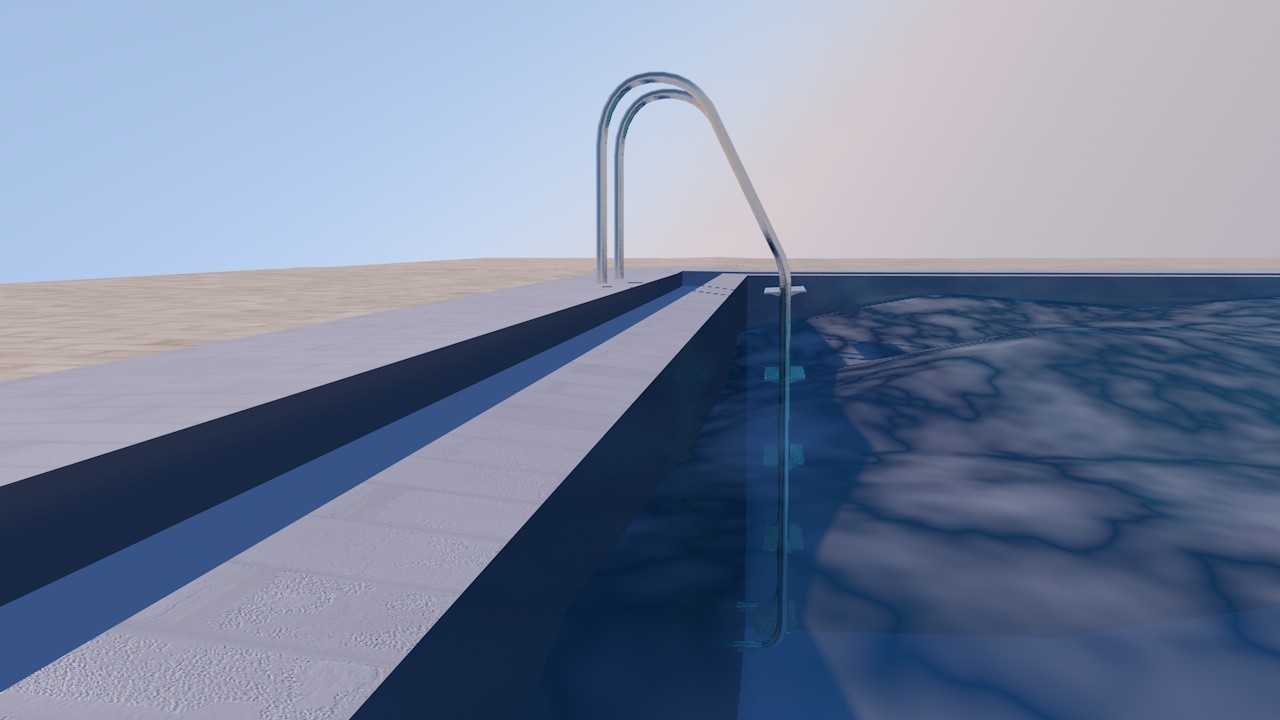 ArtStation - Pool Ladder 3D Model | Resources